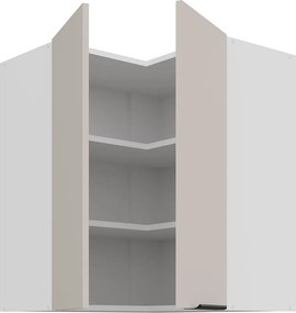 COMO | horní kuchyňská skříňka 60x60 GN-72 2F (90°) rohová s policemi | 60x60 cm | bílá/kašmír
