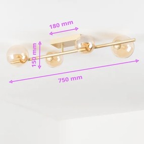 Brilagi - LED Přisazený lustr MILLA 4xG9/3W/230V zlatá