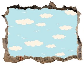 Wallmuralia Samolepící nálepka Oblaka 95x64 cm