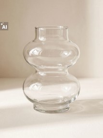 Sinsay - Skleněná váza zvlněného tvaru - clear