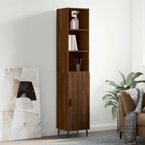 vidaXL Skříň highboard 34,5 x 34 x 180 cm kompozitní dřevo [3189653] Barva: hnědý dub