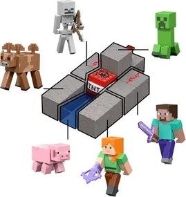 MATTEL Figurka Minecraft Creeper JJR92 / 8 cm / od 6 let