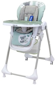 BABY MIX dětská jídelní židlička INFANT zelená