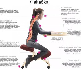 Ergonomická klekačka RUFUS –  šedá
