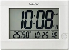 Stolní Hodiny Seiko QHL089W Teploměr Vlhkoměr
