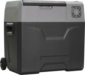 HOMCOM Autochladnička 50L elektrická autochladnička s kompresorem pro kempování a cestování 12/24V DC a 110-240V AC v šedé barvě |
