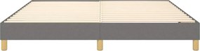Rám postele s boxspringem tmavě šedý 180 x 200 cm textil 3120631