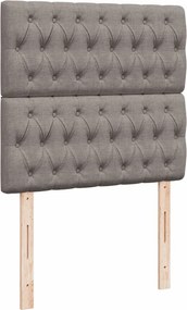 Box spring postel s matrací taupe 100 x 200 cm textil 3291202