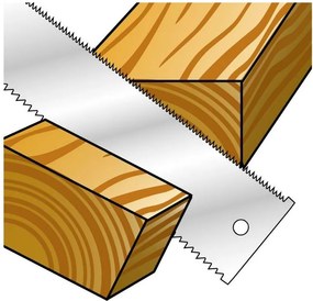 Pila japonská tesařská dvoubřitá, čepel 253 mm EXTOL PREMIUM