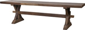 Hnědá lavice z recyklovaného dřeva Grimaud - 180*38*45 cm
