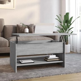 vidaXL Konferenční stolek 80 x 50 x 40 cm kompozitní dřevo [809656] Barva: grey snoma