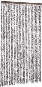 Závěs proti hmyzu hnědý a béžový 118 x 220 cm Chenille 315131