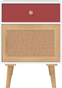 vidaXL Noční stolek 40 x 30 x 55 cm kompozitní dřevo [352142] Barva: Bílá