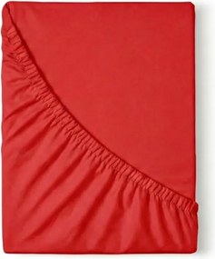 Kvalitex Bavlněné prostěradlo napínací červené 90x200cm