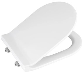 WENKO 22415100-Toaletní sedátko HABOS 46x36 cm bílá/stříbrná 22415100