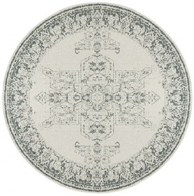 Hanse Home, Kusový koberec Twin Supreme 104139 Green/Cream kruh – na ven i na doma, 200x200 (průměr) kruh, zelená, chodba / předsíň