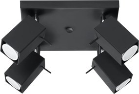 Sollux Lighting Stropní svítidlo MERIDA 4 černé