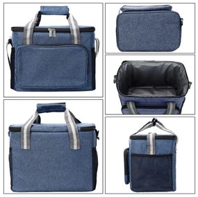 Camerazar Termoizolační taška na oběd LUNCH BOX, nepromokavá tkanina Oxford a EVA, 23 x 32 x 19 cm