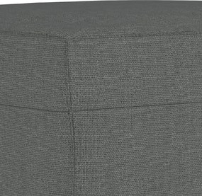3dílná sedací souprava s polštáři tmavě šedá textil 3202111
