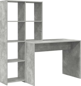 Stůl Betonově šedá 138,5 x 55 x 143 cm Kompozitní dřevo 3337252