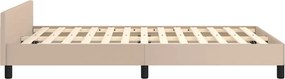 Rám postele s čelem cappuccino 120x200 cm umělá kůže 3125566