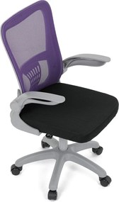 Juniorská židle ROGER - fialová síťovina