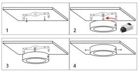 LED Stropní svítidlo LED/24W/230V 4200K pr. 28,5 cm bílá