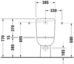 Duravit 21110900002 - WC kombi D-CODE keramika/lesklá bílá