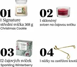 Yankee Candle Christmas Cookie  Sparkling Winterberry / Dárková sada /