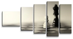 Sablio Obraz - 5-dílný Šachy - 100x60 cm