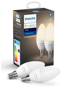 Philips | SADA 2x LED Stmívatelná žárovka Philips Hue WHITE E14/5,5W/230V | P3085