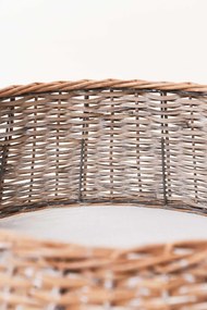 Designový obal OSLONA, ratan, dolní průměr 70 cm, natur