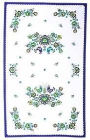 Forbyt Kuchyňská utěrka Folklor modrá 72x44 cm, 1 ks