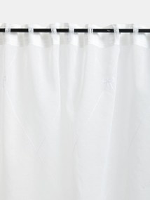 Sinsay - Záclona na řasící pásce s vyšívaným vzorem mašlí - bílá