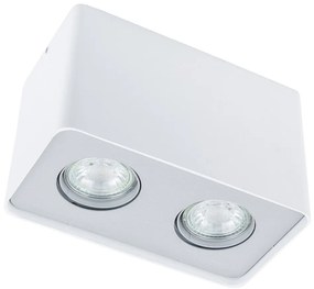 Italux fh31432s-wh led přisazené stropní bodové svítidlo harris 2x50w | gu10