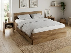 Postel ELISA 120 x 200 cm, dub artisan Matrace: Matrace Coco Maxi 20 cm, Rošt: Bez roštu