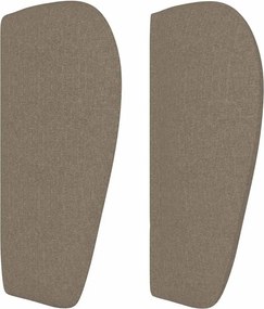 Čelo postele typu ušák taupe 203x23x78/88 cm textil 3117408