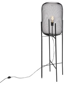 Moderní stojací lampa černá - Bliss Mesh