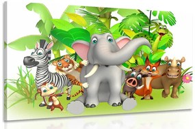 Obraz zvířátka z džungle Varianta: 60x40