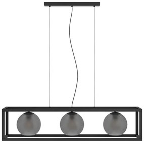 Eglo 390215 - Lustr na lanku ARANGONA 3xE27/40W/230V kouřová/černá