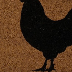 Kokosová rohožka s kohoutem Rooster - 75*45*2cm