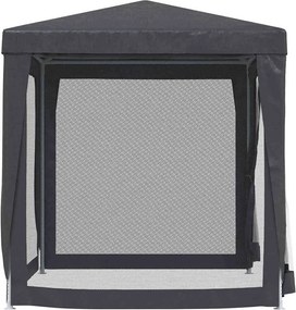 Party stan se 4 síťovanými bočnicemi antracitový 2 x 2 m HDPE 319219