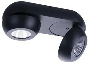 LED bodové světlo Ojos 2 černé