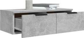 Nástěnné skříňky 2 ks betonově šedé 68x30x20cm kompozitní dřevo 3115895