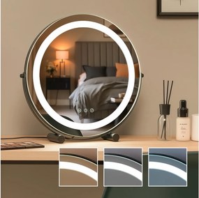 BRILAGI - LED Stmívatelné make-up zrcadlo CALIFORNIA LED/17W/230V pr.42 cm černá