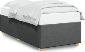 Rám postele bez matrace tmavě šedá 80 x 200 cm textil 3284688