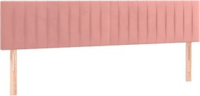 Box spring postel s matrací růžová 120x190 cm samet 3270012