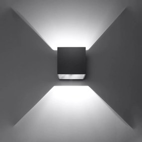 Sollux Lighting Nástěnné svítidlo QUAD 1 černé