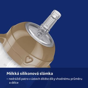 LOVI První hrneček se slámkou a závažím 150ml zelený