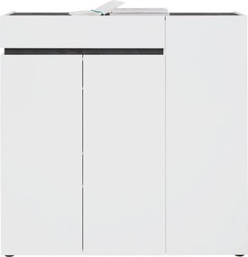XXXLutz BOTNÍK, antracitová, bílá, 120/118/34 cm Voleo - Botníky - 001027000508